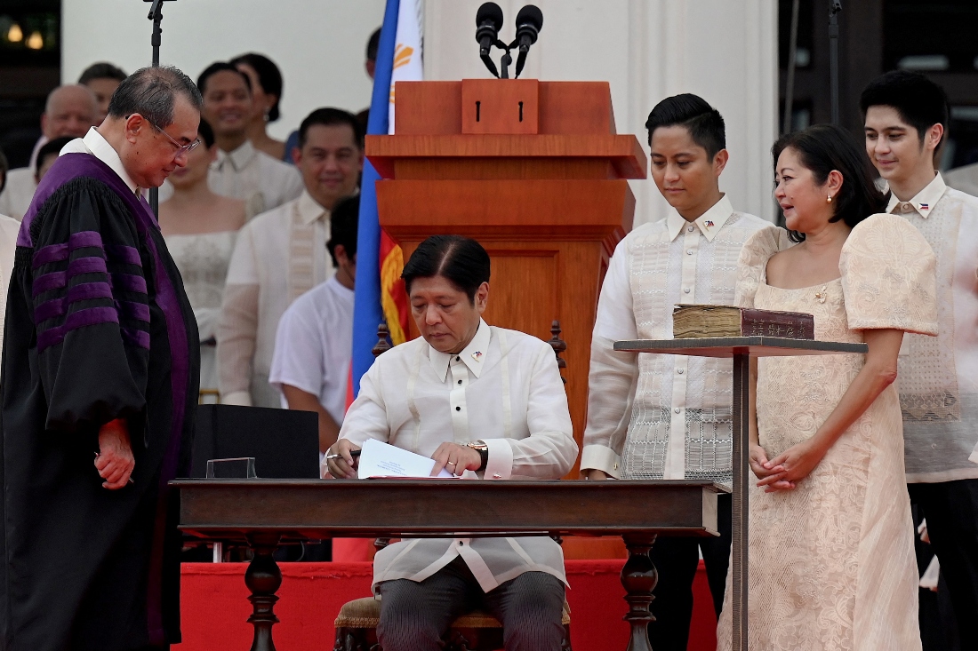 Marcos Jr. takes oath as president, vows ‘fresh chapter’ in Philippine ...